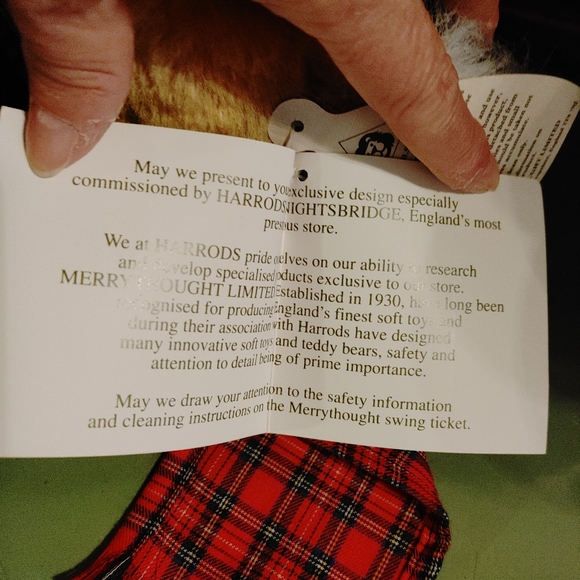 merrythought | Toys | Merrythought Scottish Highlander Kilt Red Plaid ...